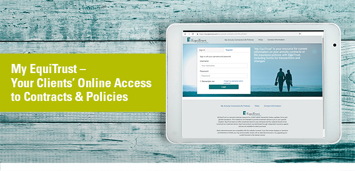 EquiTrust Agent Portal